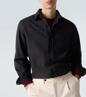 Rubinacci Virgin Wool Shirt - Grey