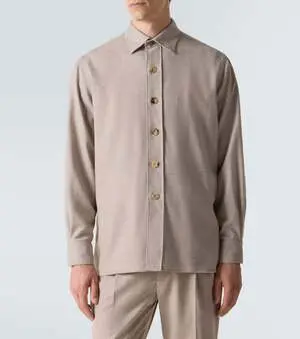 Rubinacci Virgin Wool Shirt - Beige