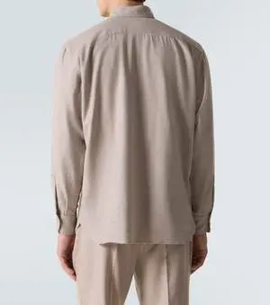 Rubinacci Virgin Wool Shirt - Beige