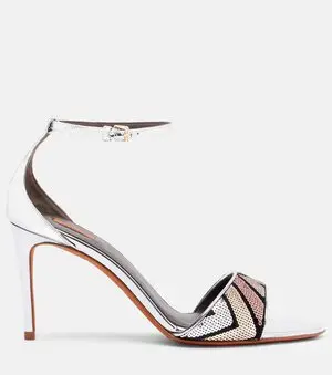 Missoni Belle Sequined Metallic Leather Sandals