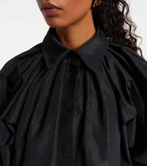 PATOU Bubble Faille Blouse - Black