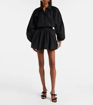 PATOU Bubble Faille Blouse - Black