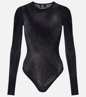 Wardrobe.NYC Rhw Web Wool-blend Bodysuit - Black