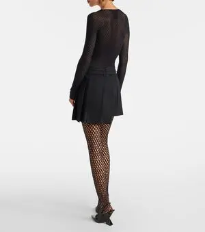 Wardrobe.NYC Rhw Web Wool-blend Bodysuit