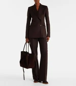 Gabriela Hearst Vesta Silk Flared Pants - Brown