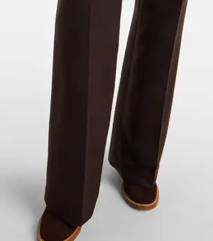 Gabriela Hearst Vesta Silk Flared Pants - Brown