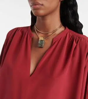 JOSEPH Silk Blouse - Red