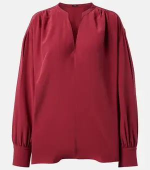JOSEPH Silk Blouse - Red
