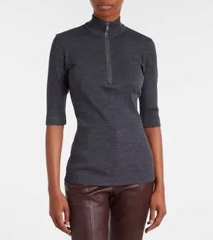 Brunello Cucinelli Wool Zip-up Sweater
