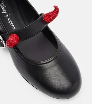 Coperni X Disney® Leather Mary Jane Flats