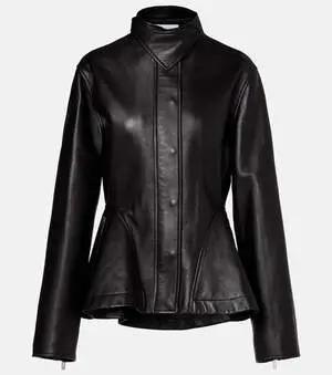 Women's Button Up Leather Jackets