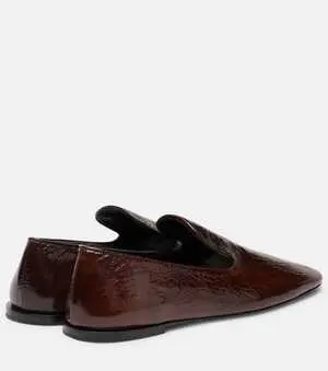 JIL SANDER Leather Loafers - Brown