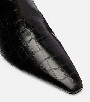 Manolo Blahnik Penelope Leather Knee-high Boots