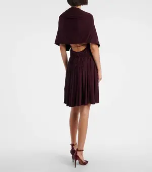 Alaïa Gathered Open-back Minidress