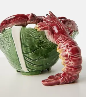 BORDALLO PINHEIRO Cabbage With Lobsters Salad Bowl - Multicoloured