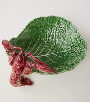 BORDALLO PINHEIRO Cabbage With Lobsters Salad Bowl - Multicoloured