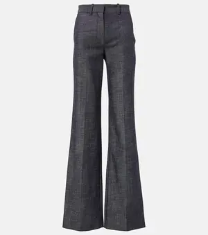 JOSEPH Morissey Flared Pants - Blue