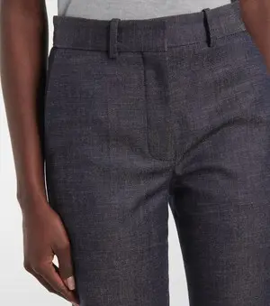 JOSEPH Morissey Flared Pants - Blue