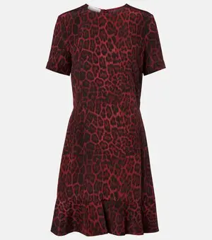 Stella McCartney Stella Iconics Silk Cady Minidress Red