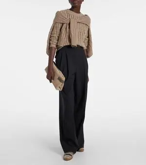 Brunello Cucinelli Sequined Suede Espadrilles