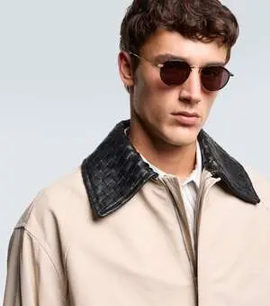 Bottega Veneta Light Ribbon Round Sunglasses