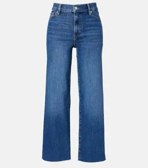 FRAME Le Slim Palazzo Crop Wide-leg Jeans