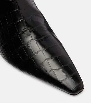 Manolo Blahnik Penelope Leather Knee-high Boots