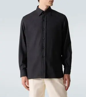 Rubinacci Virgin Wool Shirt - Grey