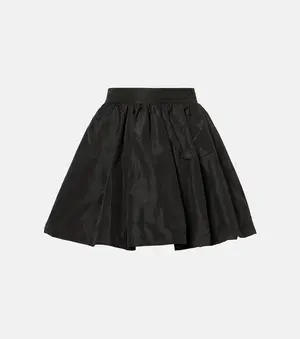 PATOU Bubble Faille Miniskirt - Black