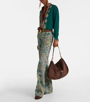 Etro Small Suede Tote Bag