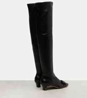 Valentino Garavani Bowow 45 Leather Over-the-knee Boots