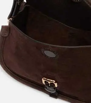 Etro Pony Small Suede Crossbody Bag - Brown