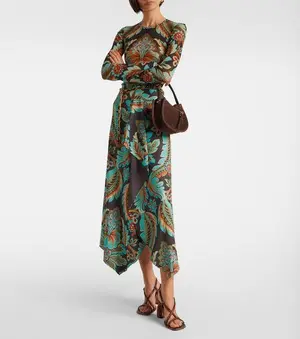 Etro Pony Small Suede Crossbody Bag - Brown