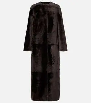 YVES SALOMON Shearling Coat - Brown