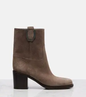 Brunello Cucinelli Suede Ankle Boots