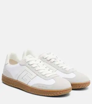 Balmain Swan Suede Sneakers