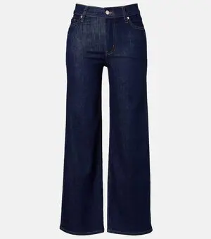 FRAME Le Slim Palazzo Crop Wide-leg Jeans