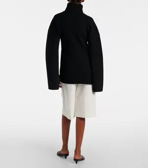 TOTEME Ribbed-knit Wool Turtleneck Sweater