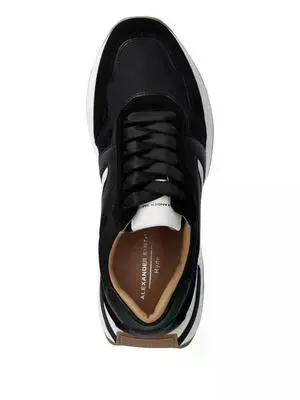 ALEXANDER SMITH Panelled Lace-up Sneakers - Blk