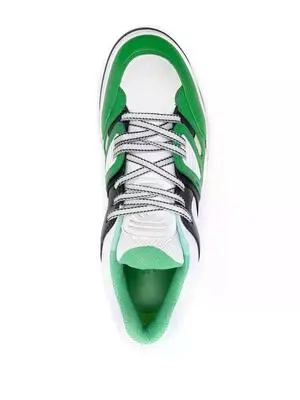 Gucci Basket Panelled Sneakers - White