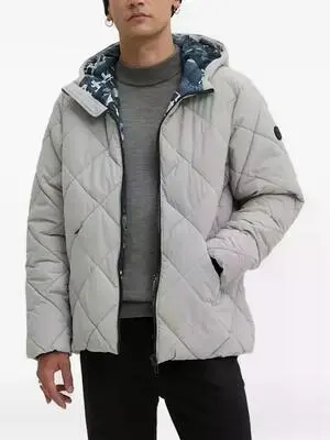 Desigual Diamond-pattern Reversible Padded Jacket