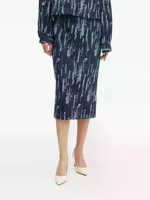 BRUUNS BAZAAR Abstract-print Tanella Skirt