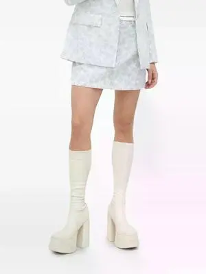 Miss Sixty Floral A-line Mini Skirt