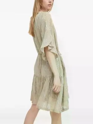 BRUUNS BAZAAR Abstract-print Tiered Mini Dress