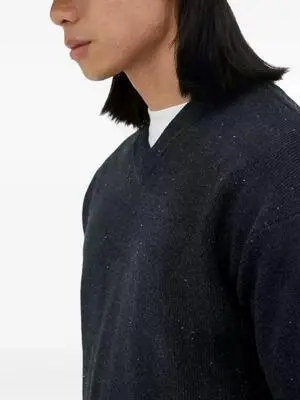 American Vintage Speckled V-neck Sweater