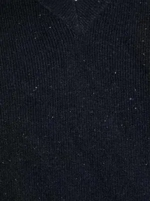 American Vintage Speckled V-neck Sweater