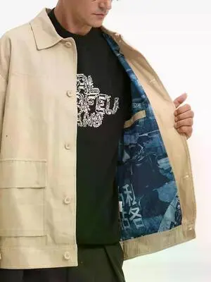 Desigual Embroidered-details Buttoned Shirt Jacket