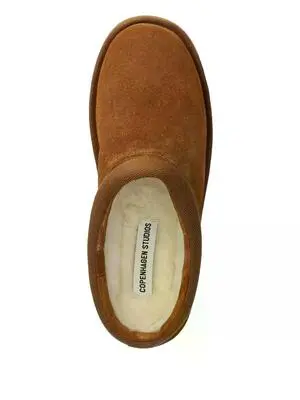 SUMMERY COPENHAGEN Suede Platform Slippers