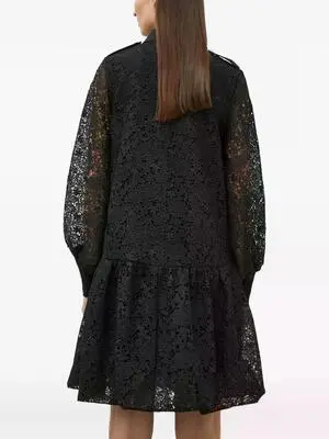 BRUUNS BAZAAR Lace-panel Tiered Mini Dress