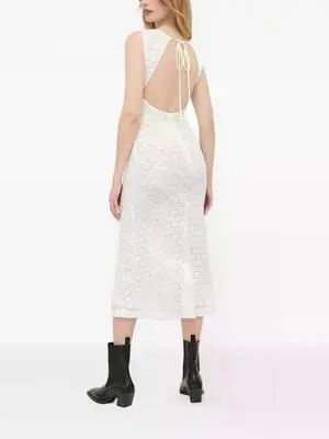 Bardot Open-back Midi Dress